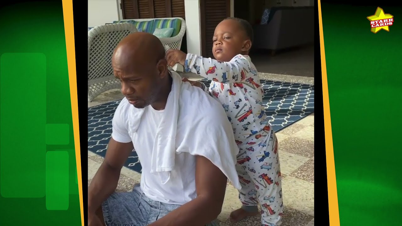 Legendary sprinter Asafa Powell's son has inherited his need for speed ...