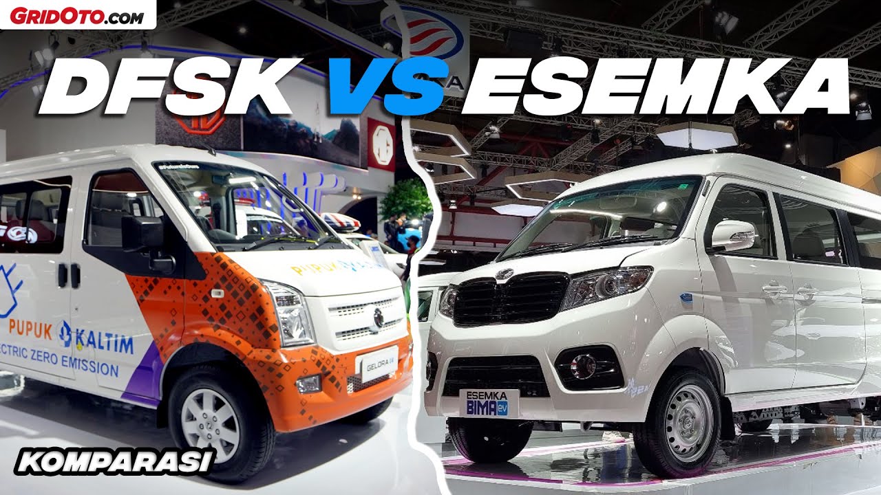 Komparasi MINIBUS NYETRUM DFSK Gelora E VS Esemka Bima EV! | GridOto - YouTube