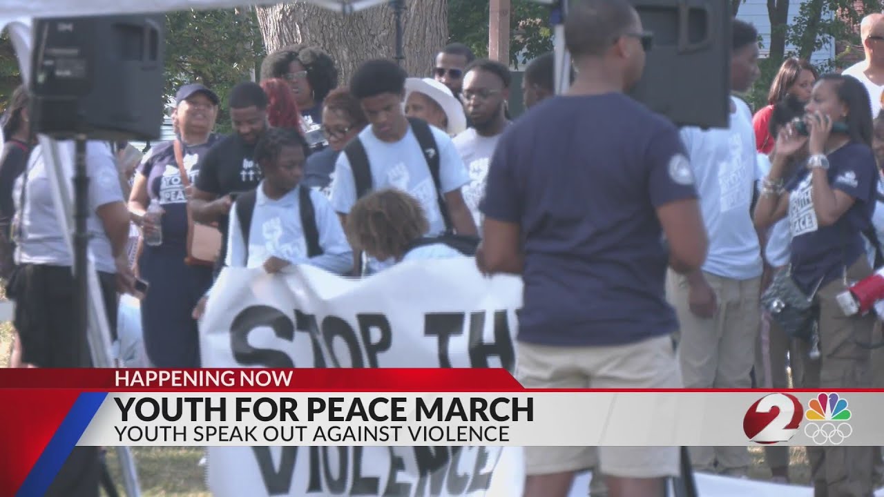 Youth speak out against violence with peace march - YouTube