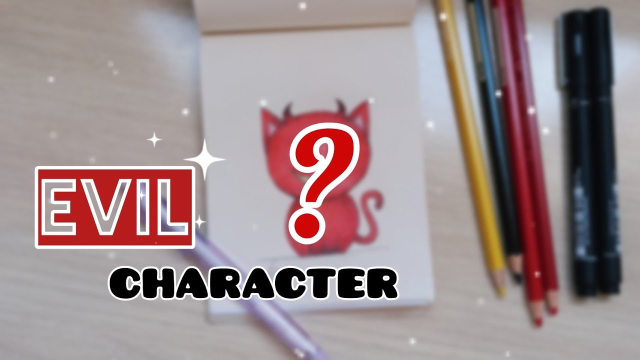 Evil character design😈 #dinaart #character #evil - YouTube