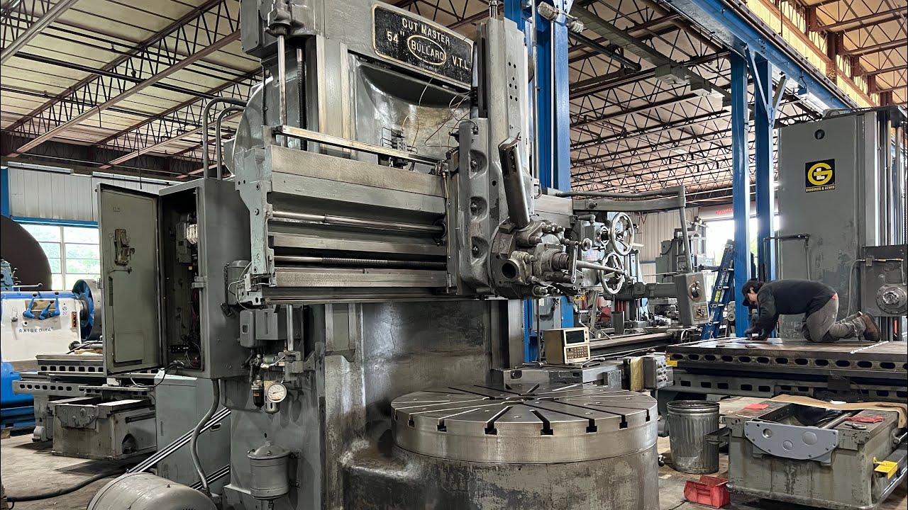 54” BULLARD CUTMASTER Vertical Boring Mill - YouTube