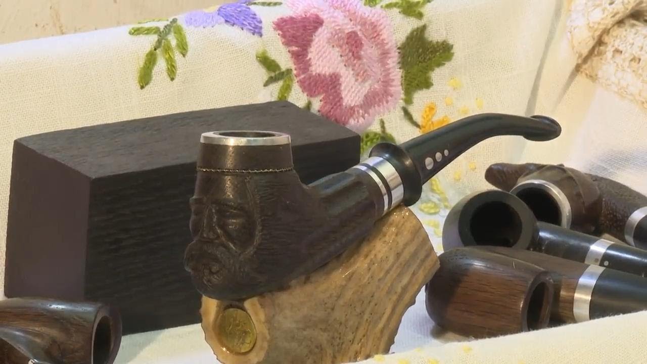 Meet the craftsman who fashions beautiful pipes from fossil wood - YouTube