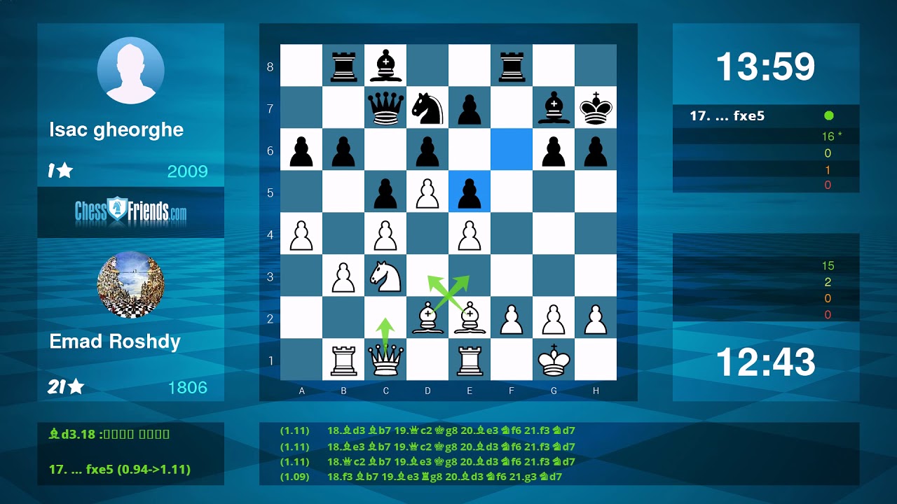 Chess Game Analysis: Emad Roshdy - Isac gheorghe : 1-0 (By ChessFriends ...