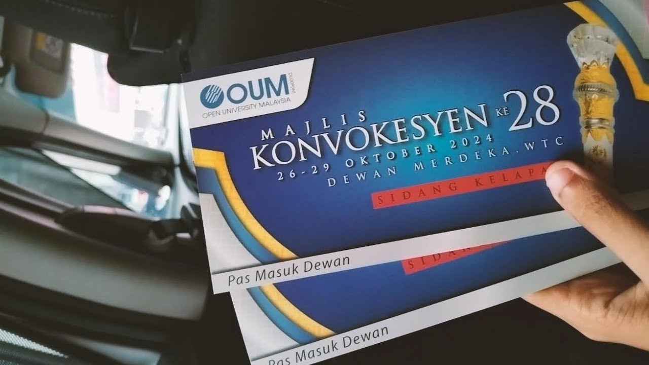 DAY 1 CONVOCATION OUM (PART 1) #dailyvideoblog #vlog #openuniversity # ...