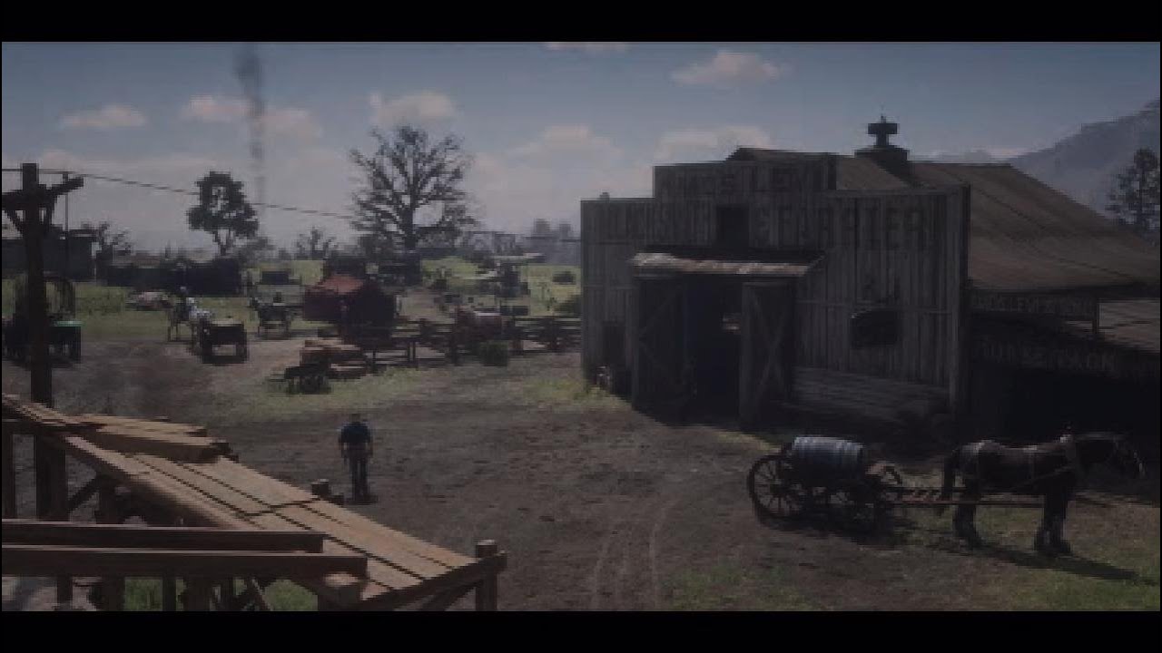 How to get the rare full black shire horse - RDR2 - YouTube