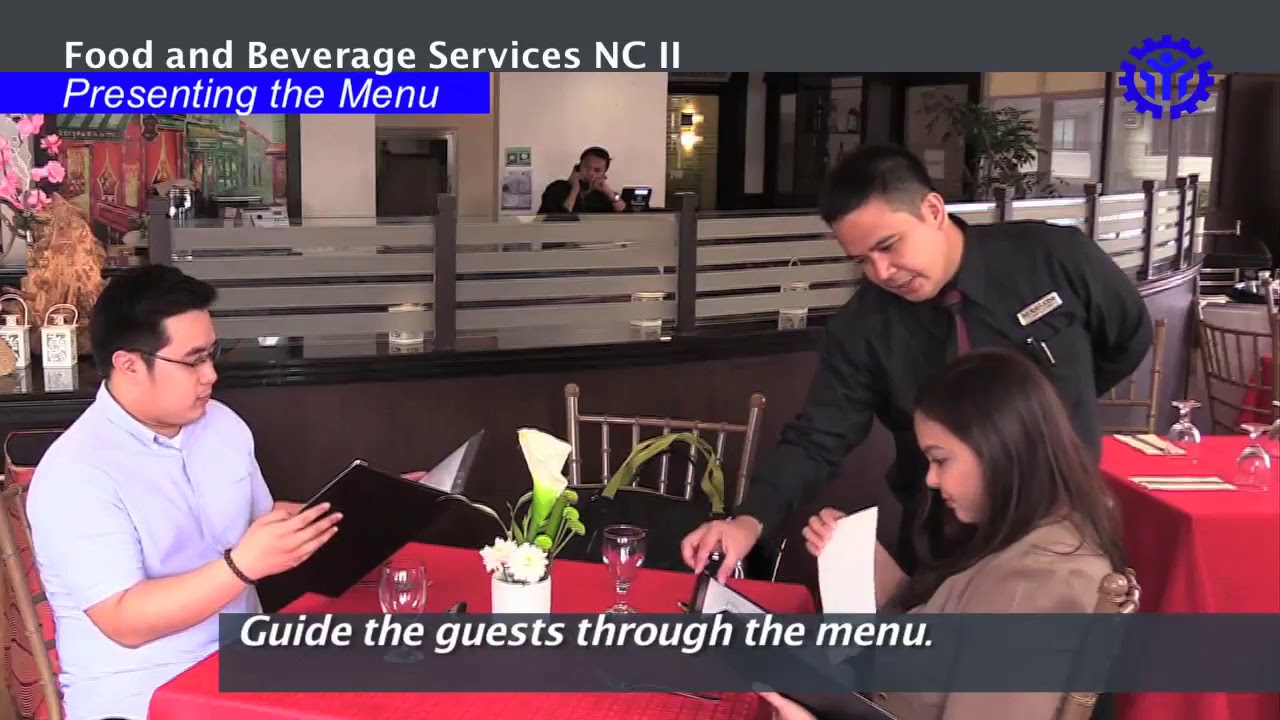 FBS NCII - Presenting the Menu - YouTube