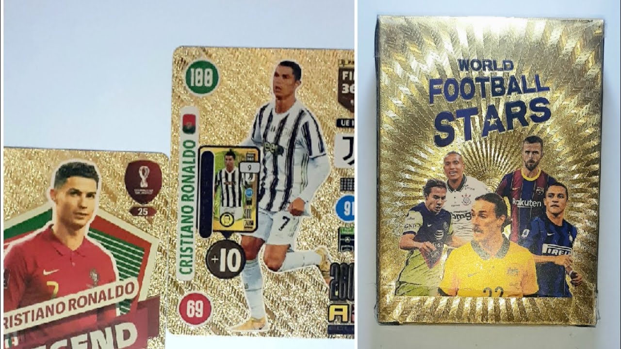 World football stars golden cards unboxing 😊. I get the 🐐 goat. - YouTube