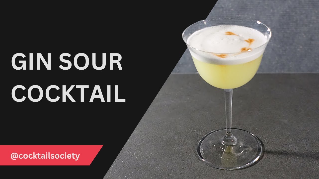 How to make the Best Gin Sour Cocktail | Step-by-Step Instructions ...