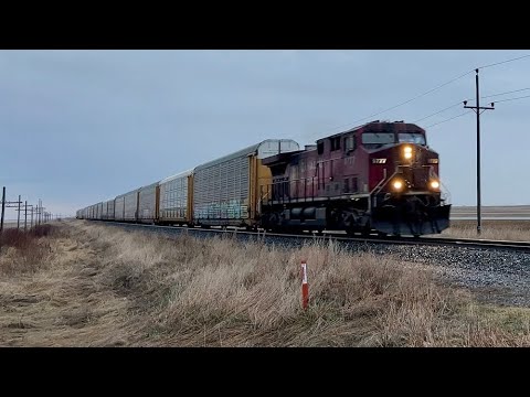 CP 9777 East - CPKC 106 (Automotive) - CP Broadview Sub - Griswold, Manitoba - YouTube