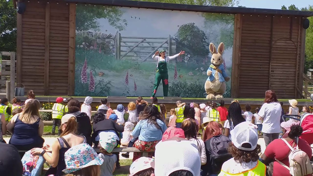 Peter rabbit perfomance on the stage with little kids - YouTube