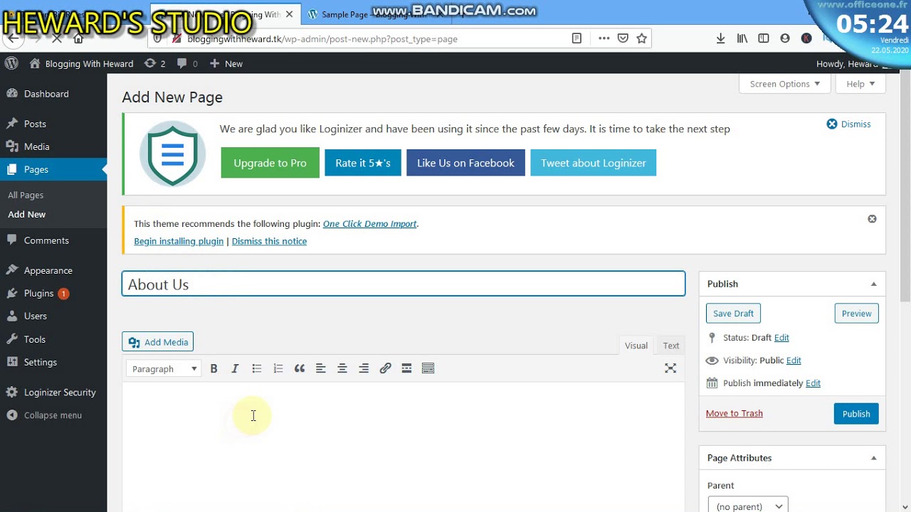 How To Create A New Page In Wordpress YouTube how-to-create-a-new-page-in-wordpress-youtube