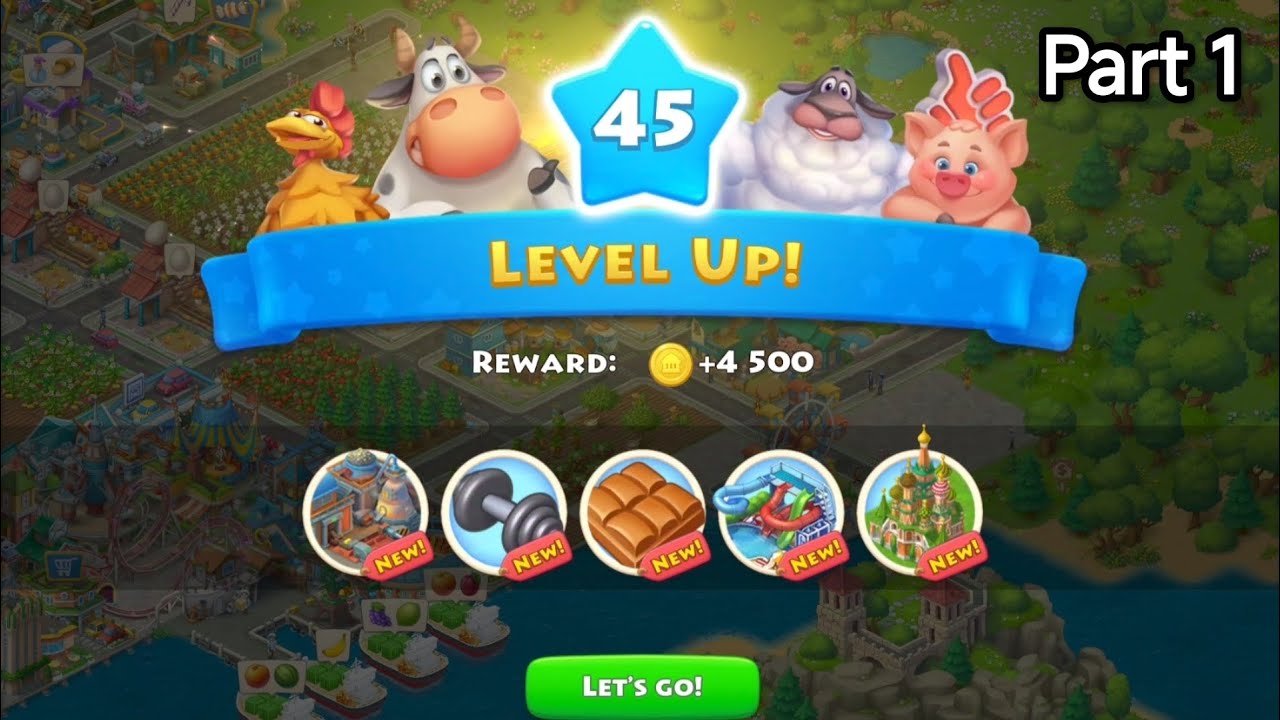 Township Level 45 Gameplay Part 1 | #township_gameplay |@acstownship ...