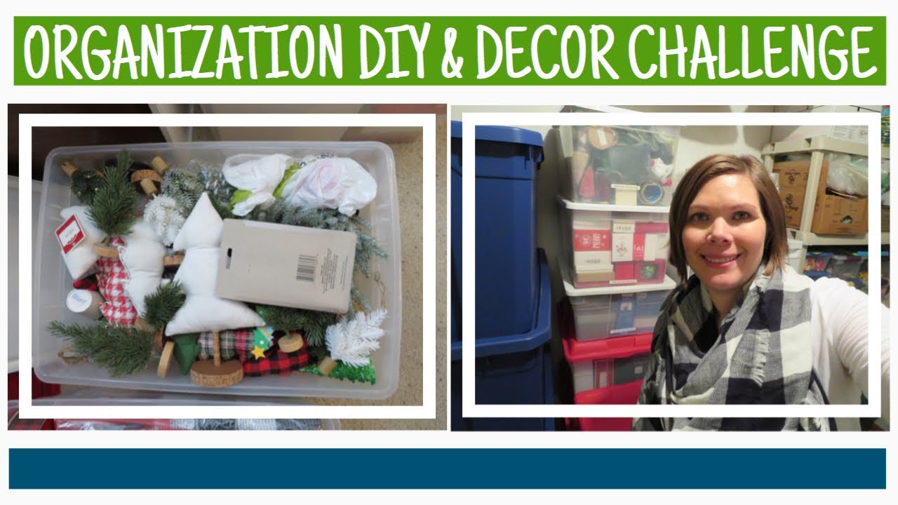 Organization DIY & Decor Challenge || See How I Organize My Christmas ...