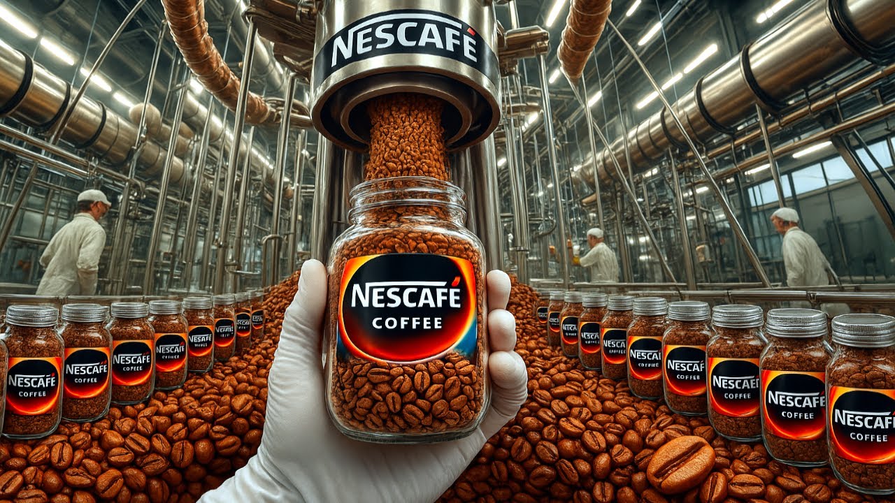 How Instant Coffee is MADE ☕ | FACTORY PROCESS 🏭 - YouTube