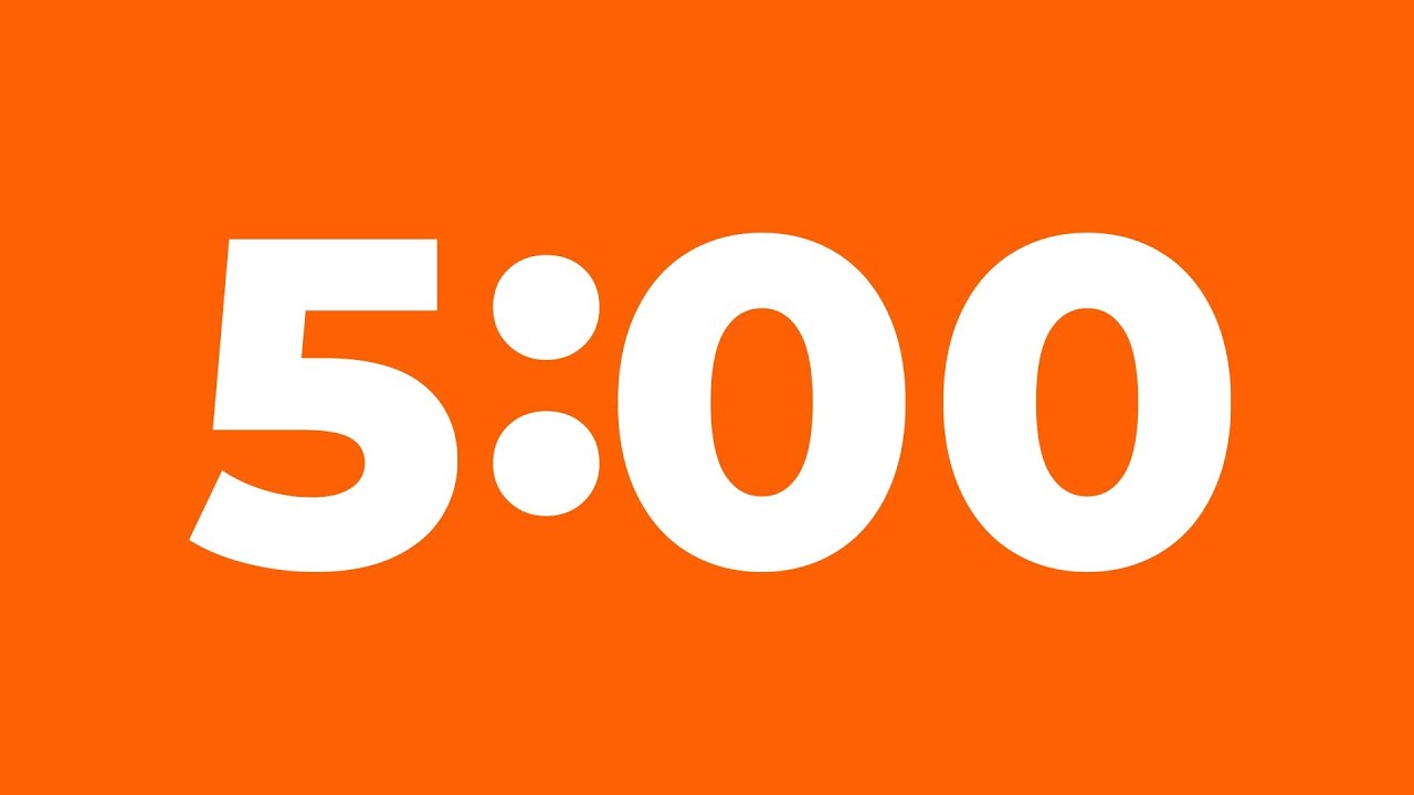 5 Minute Timer With Music | 5 Minute Clock | 5 Minutes - YouTube