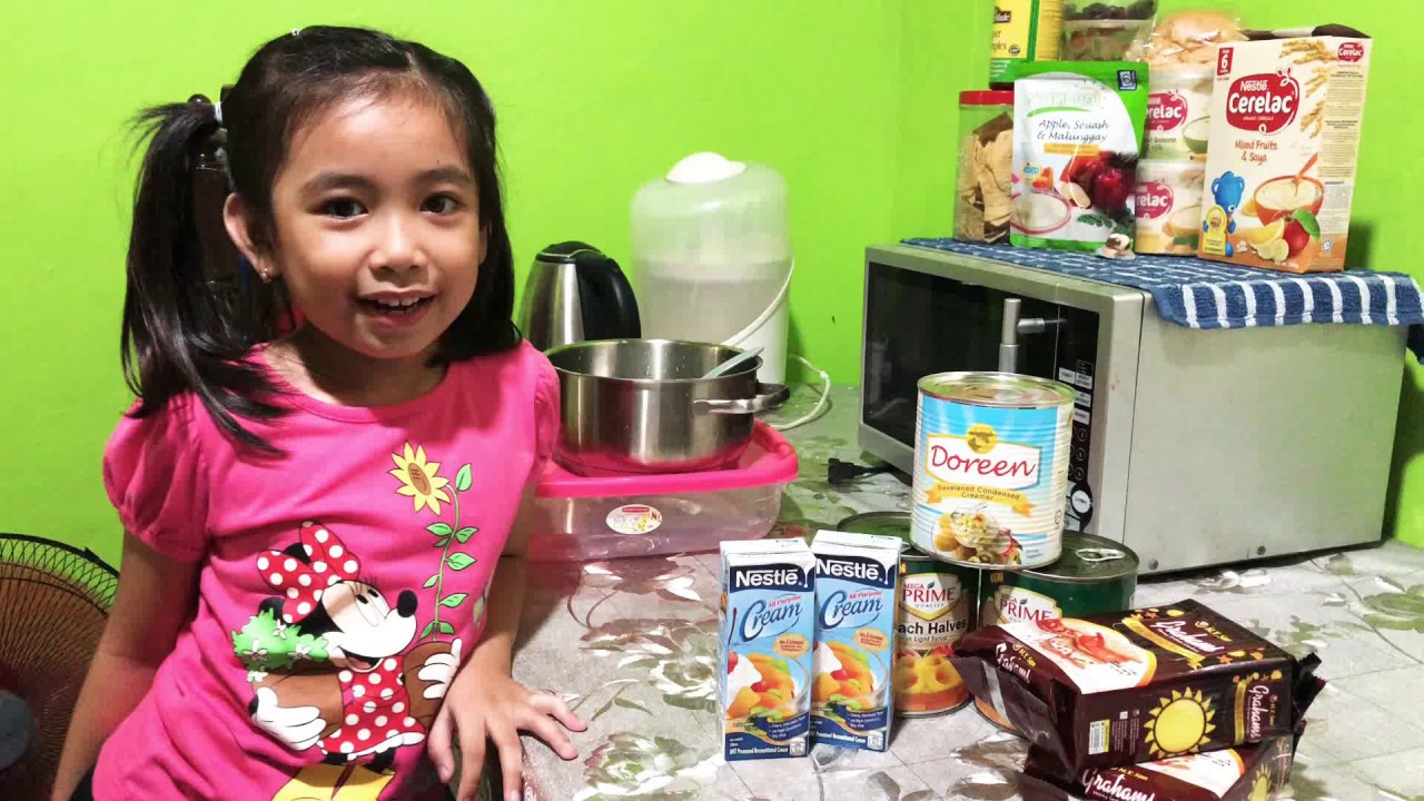 How to make PEACH GRAHAM CAKE - YouTube