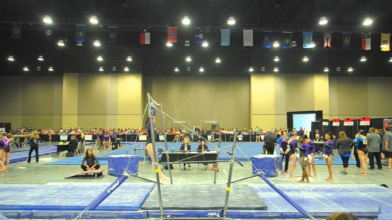 Randi Morris (Tx Dreams - Lv 10) JO Nationals 05/10/14 - Bars 9.250 (19 ...