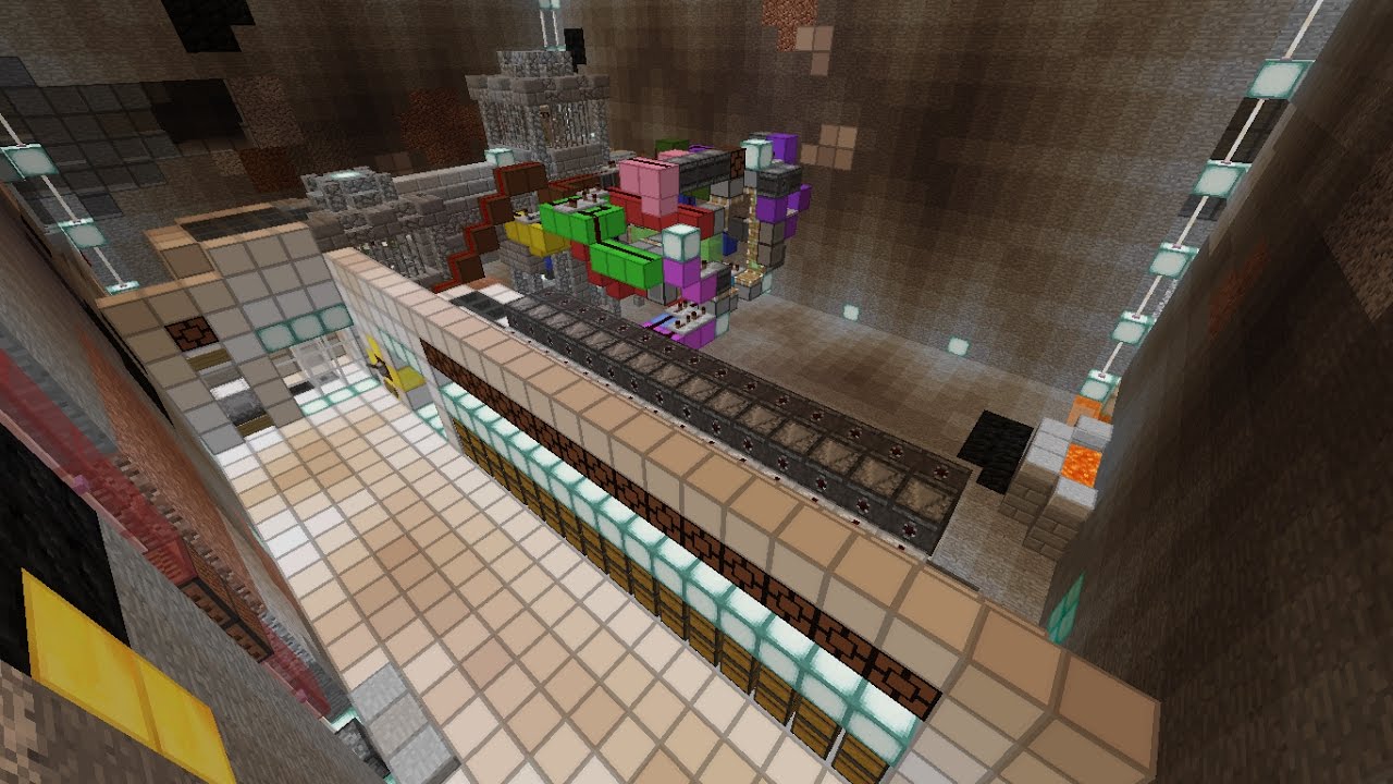 Minecraft Automatic Tunnel-bore Machine 1.11 - YouTube