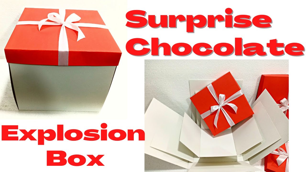 Surprise Chocolate Box Tutorial Easy Surprise Gift Box For Birthday ...