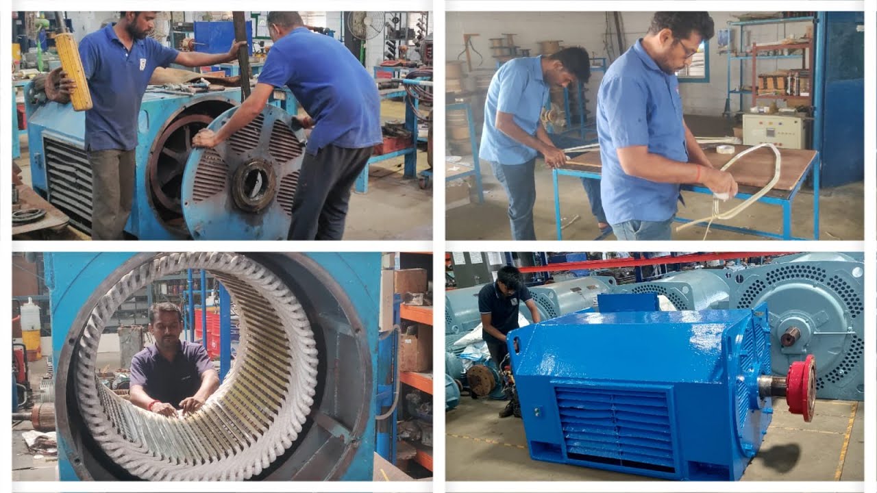 750KW Stator Rewinding Of Slip Ring Induction Motor - YouTube