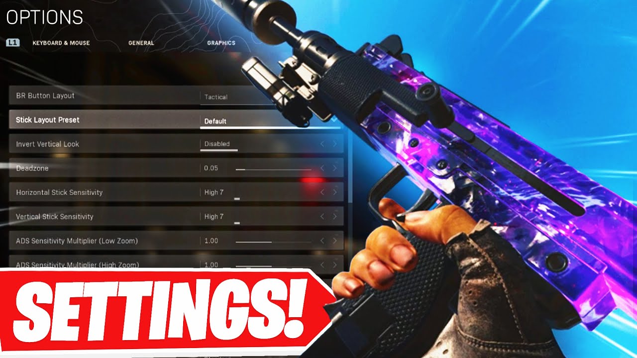 NEW "BEST" WARZONE SETTINGS for CONSOLE & PC in SEASON 5! 🎮(SENSITIVITY ...