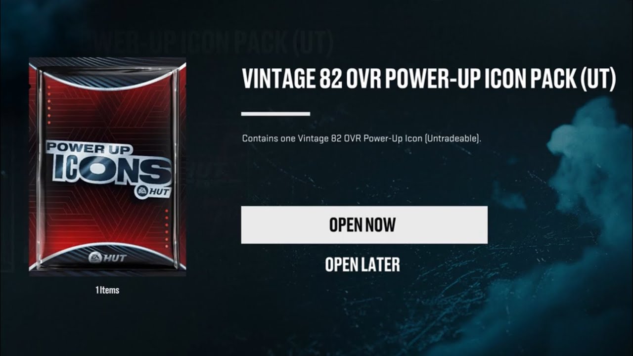NHL 25 HUT Power-Up Icons Vintage 82 OVR Power-Up Icon Pack opening ...