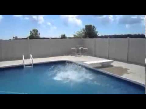 Sexy Bikini Pool Flip Fail