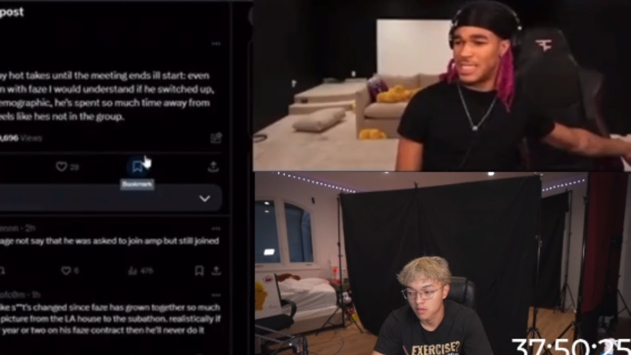 Jason Reacts to Max Talking About YourRAGE Leaving FaZe For AMP - YouTube