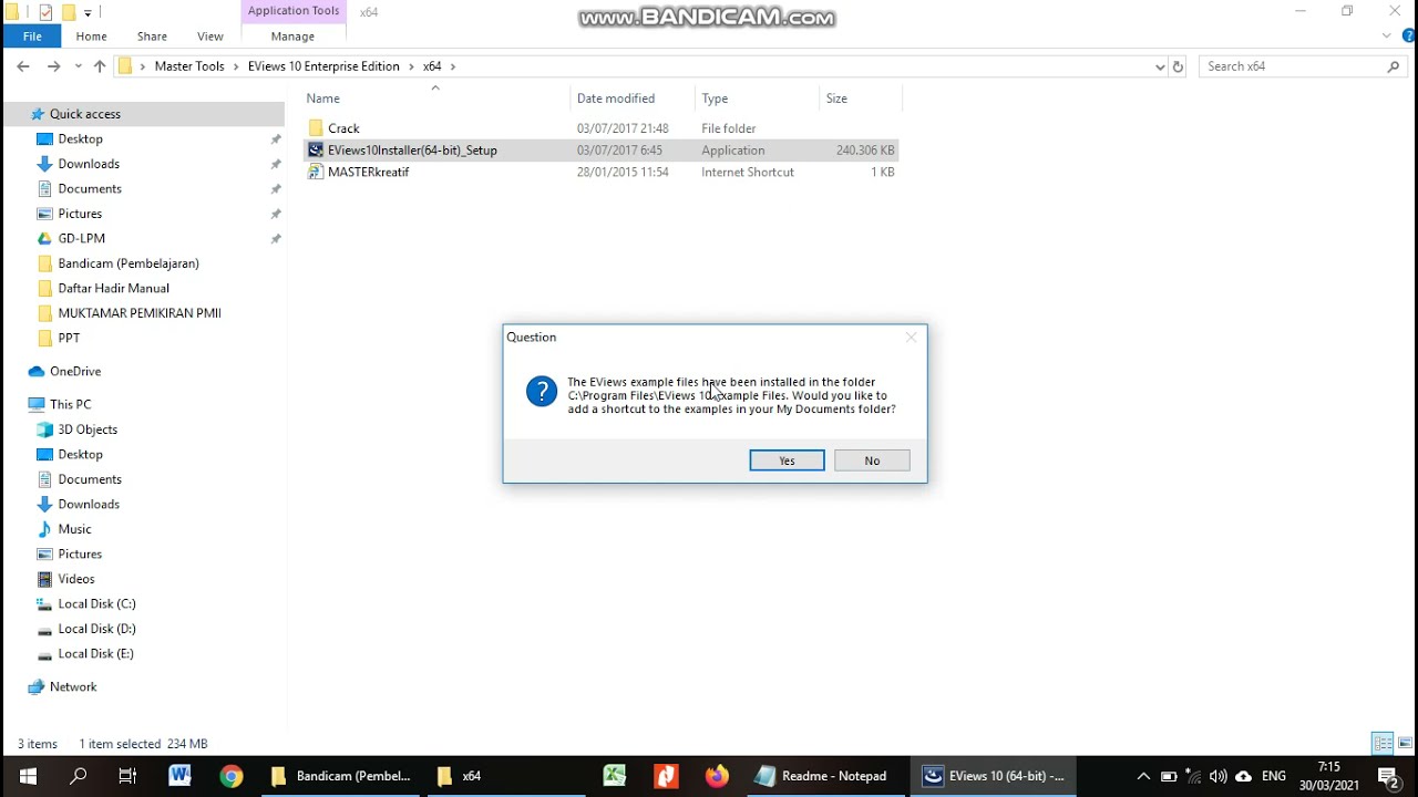 #4 Ekonometrika - Tutorial Install Eviews_2 - YouTube