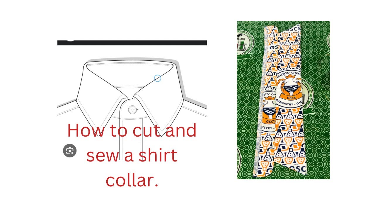 How to cut and sew a shirt collar…. Step by step easy tutorial ...
