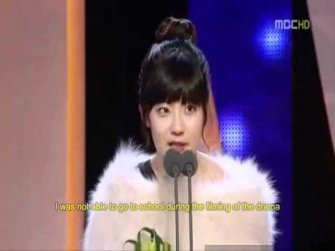 2009 MBC AWARD-Child Artiste Award- NAM JI HYUN (young deokman).wmv