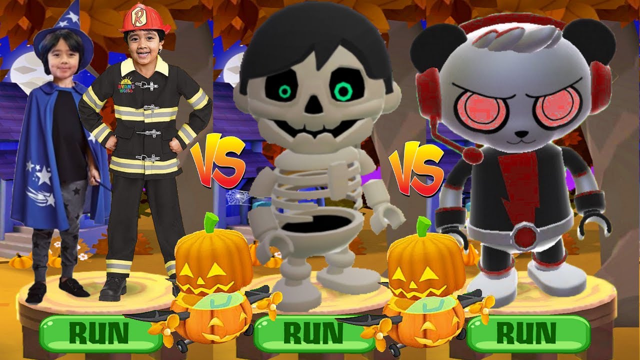 Tag with Ryan Halloween Update - Skele-Ryan vs Combo Panda - All ...