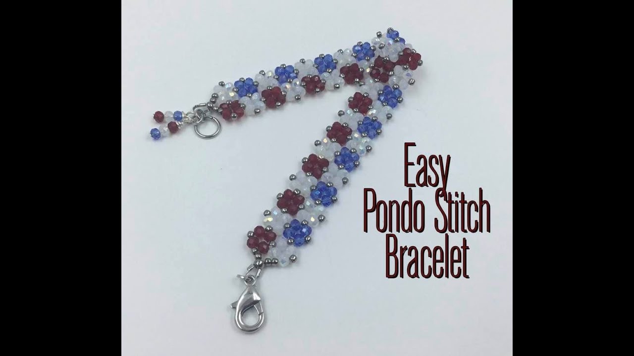 Easy Pondo Stitch Bracelet Tutorial - YouTube