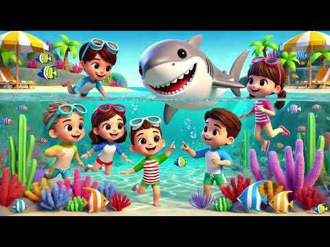 "The Shark Attack Song 🦈🌊 | An Ocean Adventure for Kids 🎶🚨" | Nursery ...