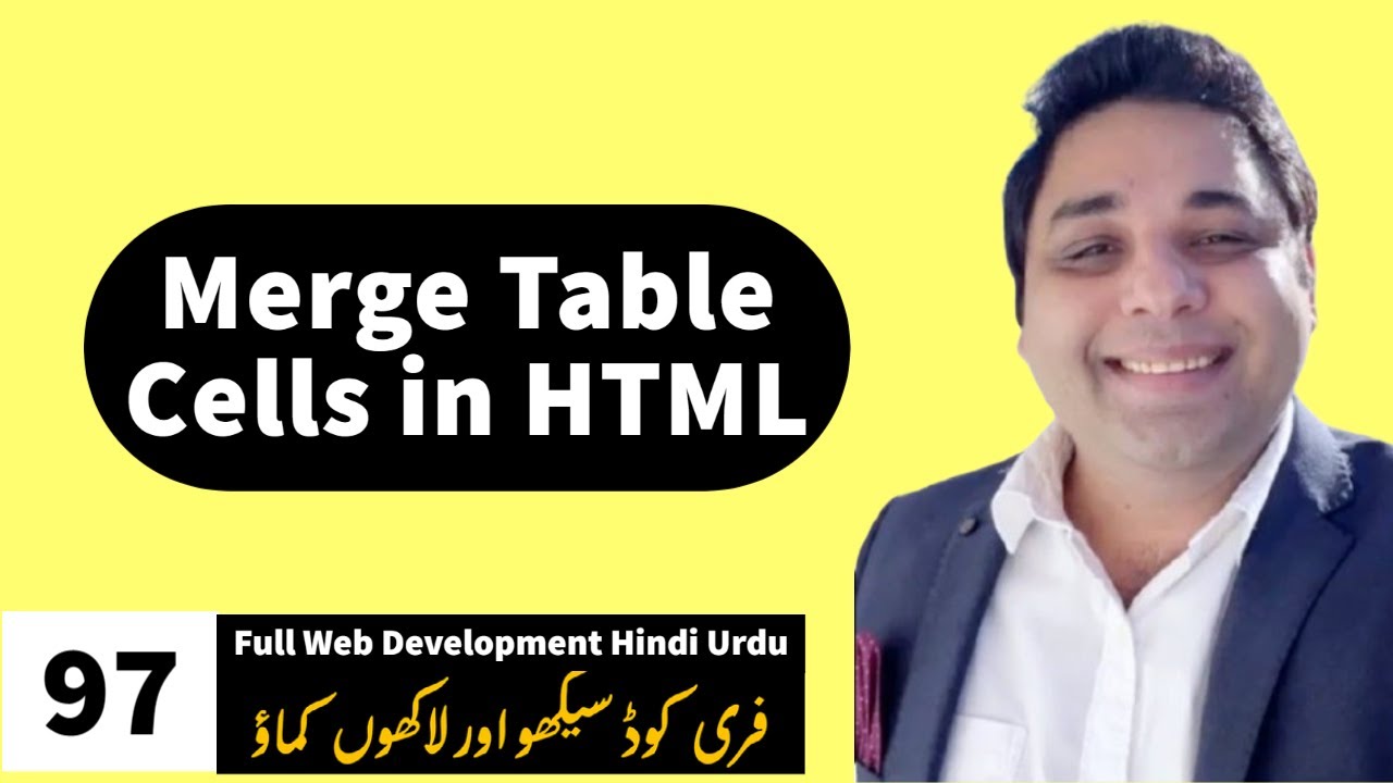 How To Merge Table Cells In HTML YouTube How To Merge Table Cells In HTML YouTube