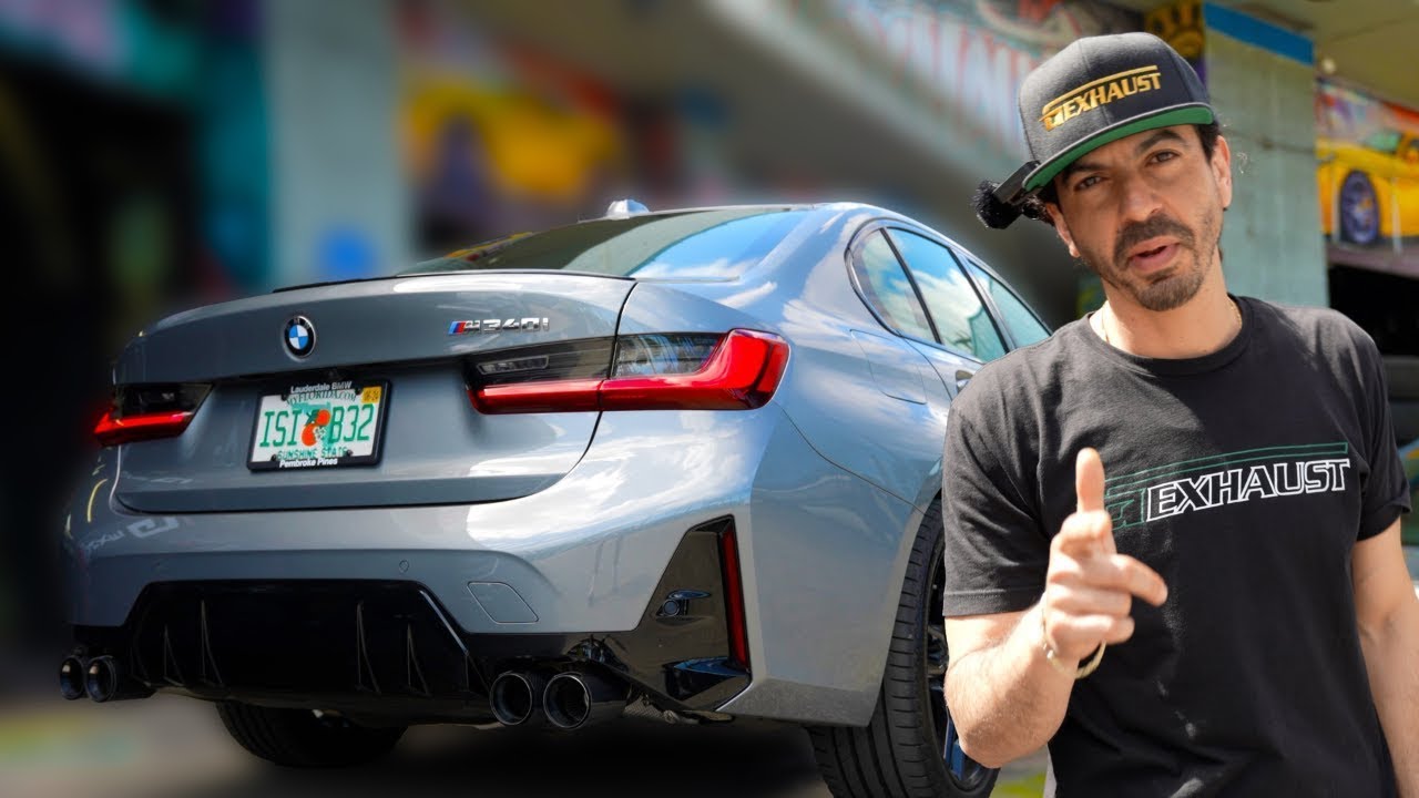 2024 M340 BMW exhaust sound with M performance tips - YouTube