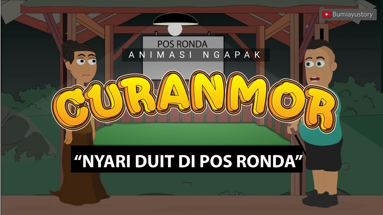 Nyari duit di Pos Ronda - Animasi humor ngapak (Curanmor) - YouTube