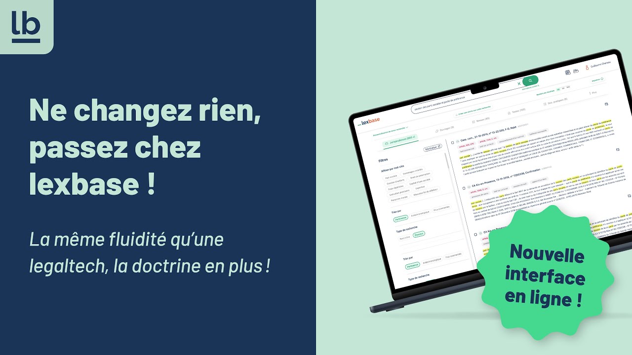 Lexbase optimise la visualisation de vos résultats de JP ! - YouTube