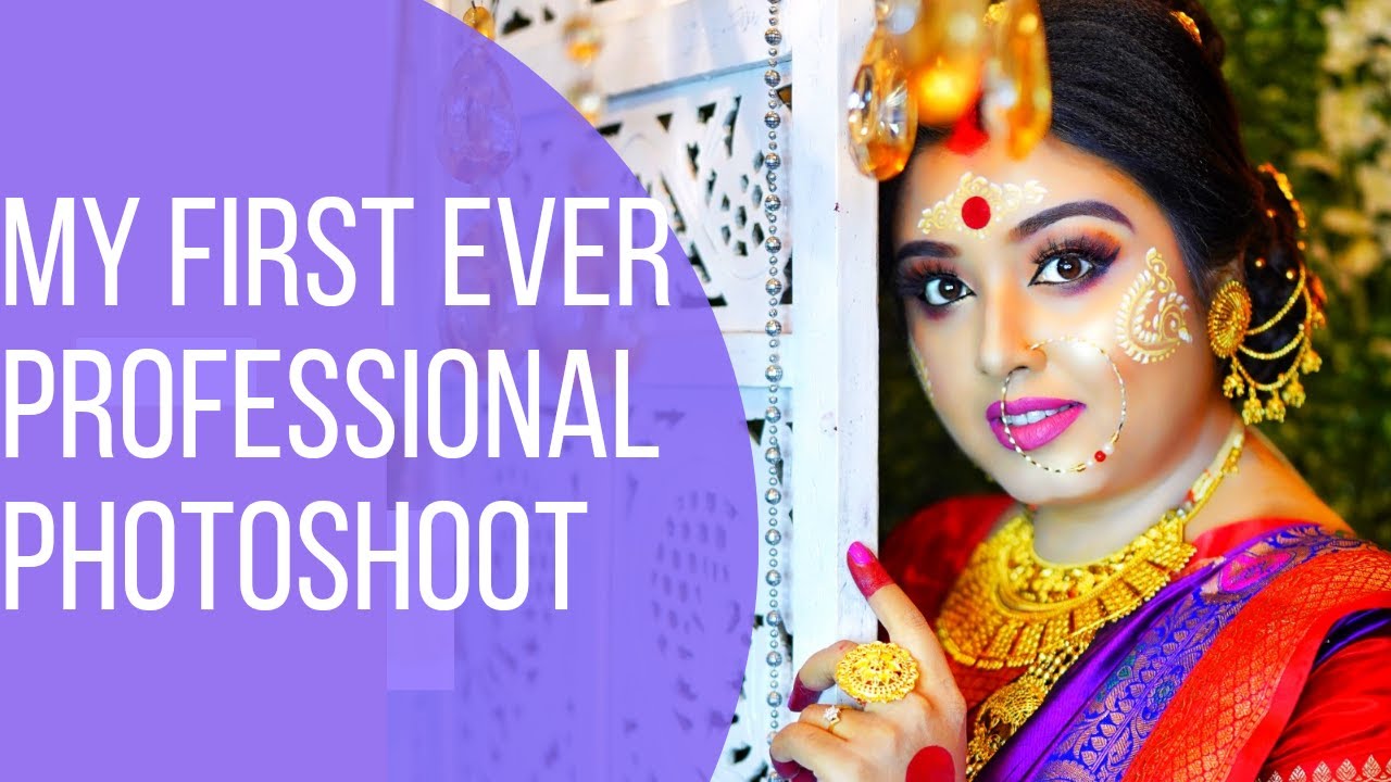 My First Ever Professional Photoshoot . - YouTube