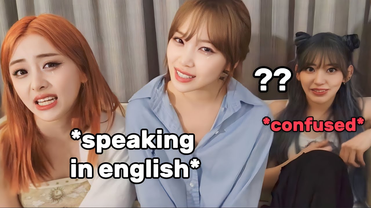 Chaewon learned hilarious english because of Yunjin (ft. confused ...