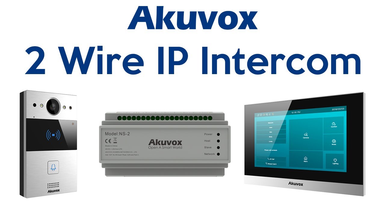 Akuvox 2 Wire IP Intercom Soultion - YouTube