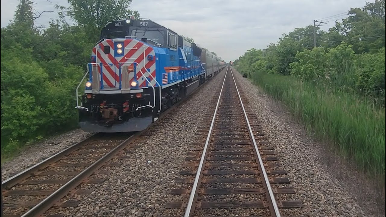 Railfanning Metra's SD70MACH 502 | Then full ride MD-N line from Fox ...