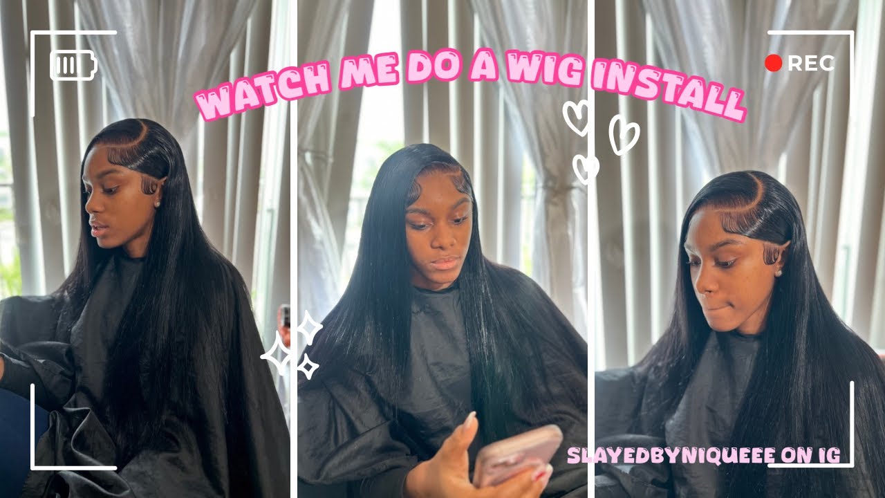 Watch Me Do A Wig Install 😍🌸 - YouTube