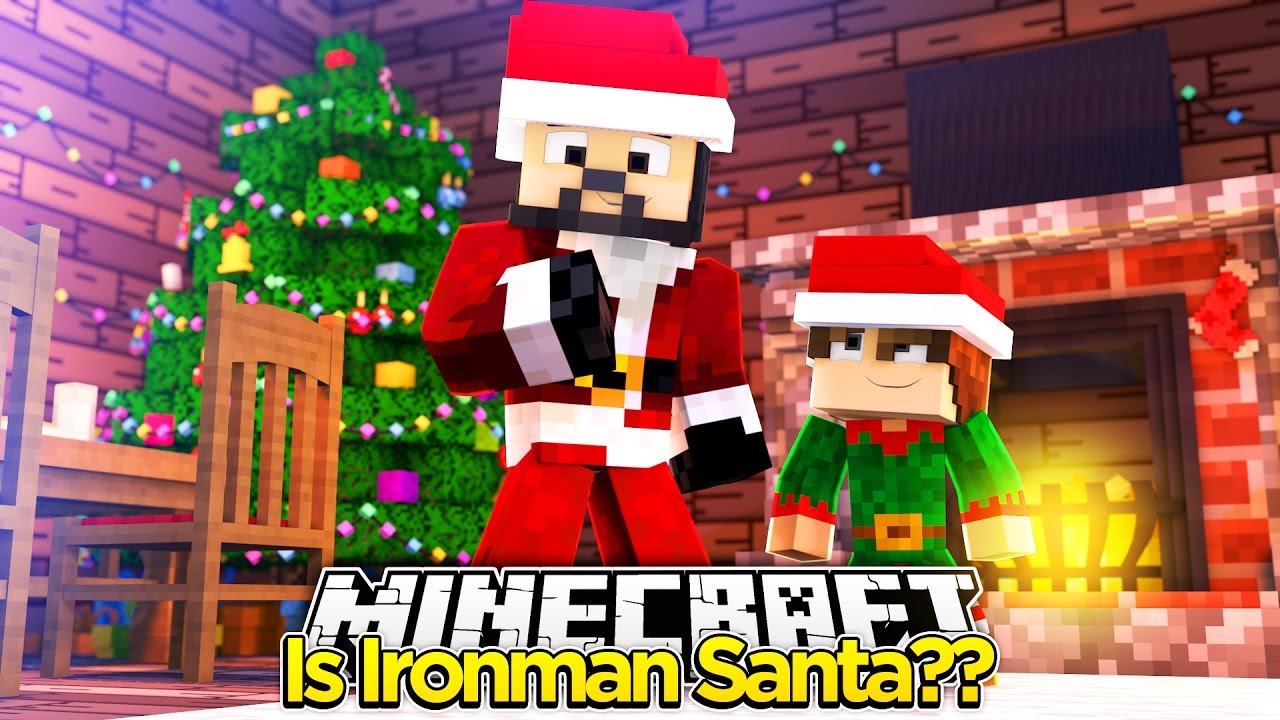 Minecraft Adventure - IRONMAN HELPS SANTA GIVE OUT PRESENTS!! - YouTube