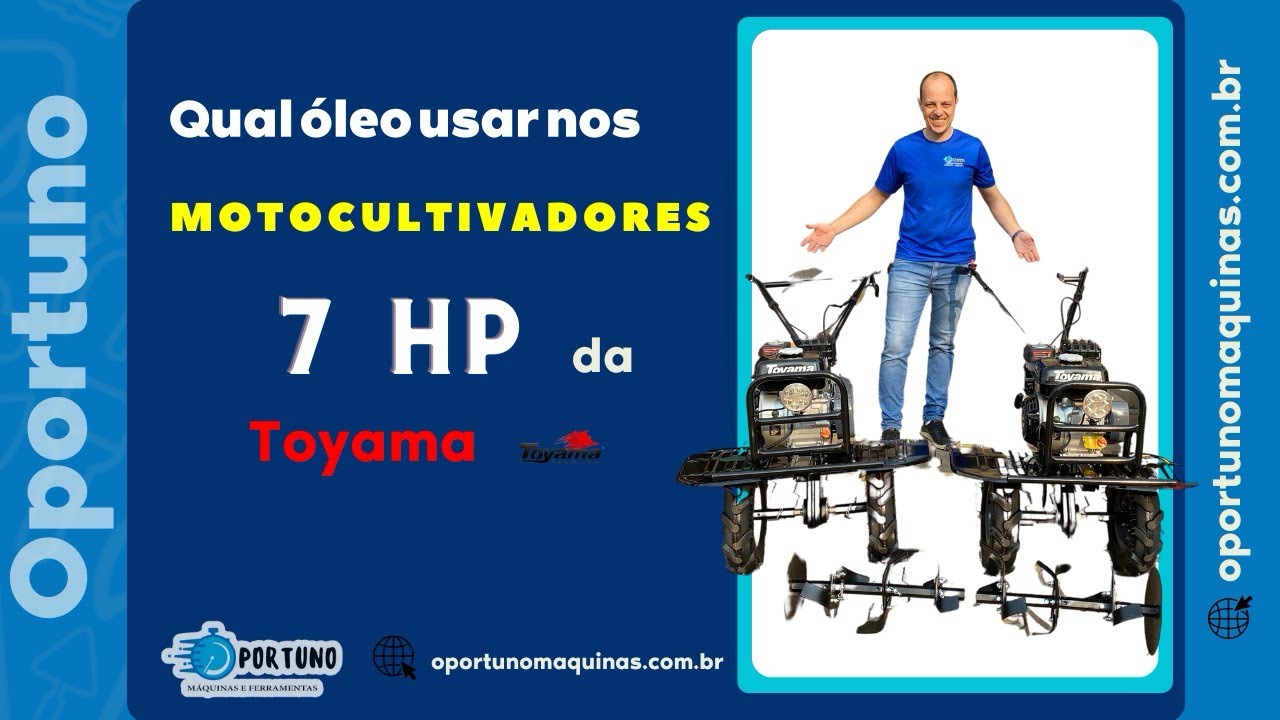 Qual óleo usar no Motocultivador TT90 e TT75 da Toyama? - YouTube