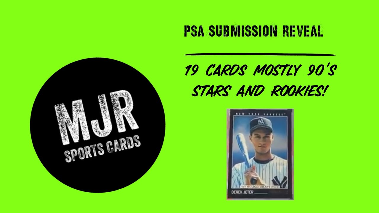 19 CARD PSA SUBMISSION REVEAL - MOSTLY 90’s STARS AND ROOKIES! - YouTube