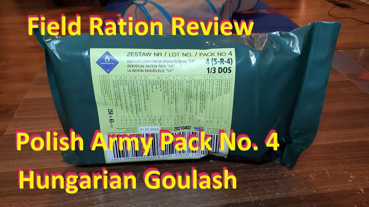 MRE Field Ration Review: Polish Army Pack No. 4 - Hungarian Goulash ...