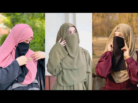 Simple Hijab And Niqab Style || Abaya And Hijab Design || Muslim Hijab looks
