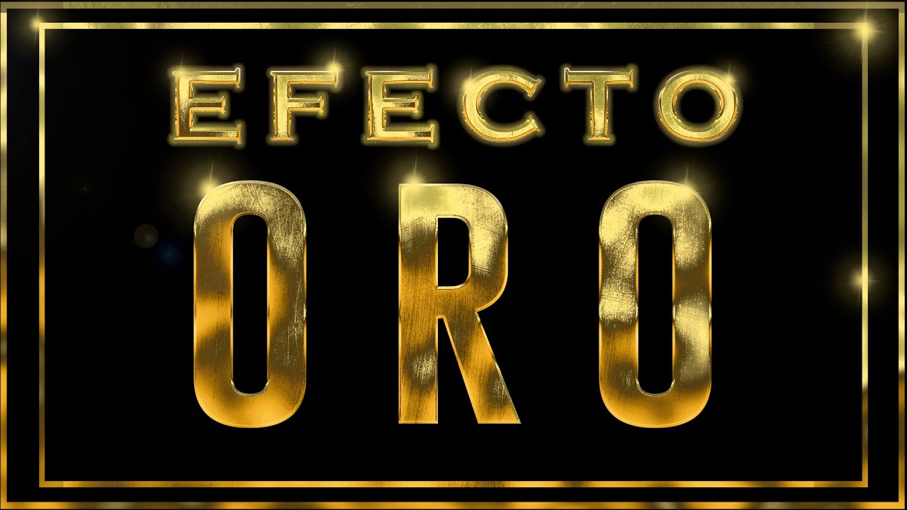 EFECTO ORO CON PHOTOSHOP | EL MÉTODO MÁS REALISTA | INCLUYE RECURSOS ...