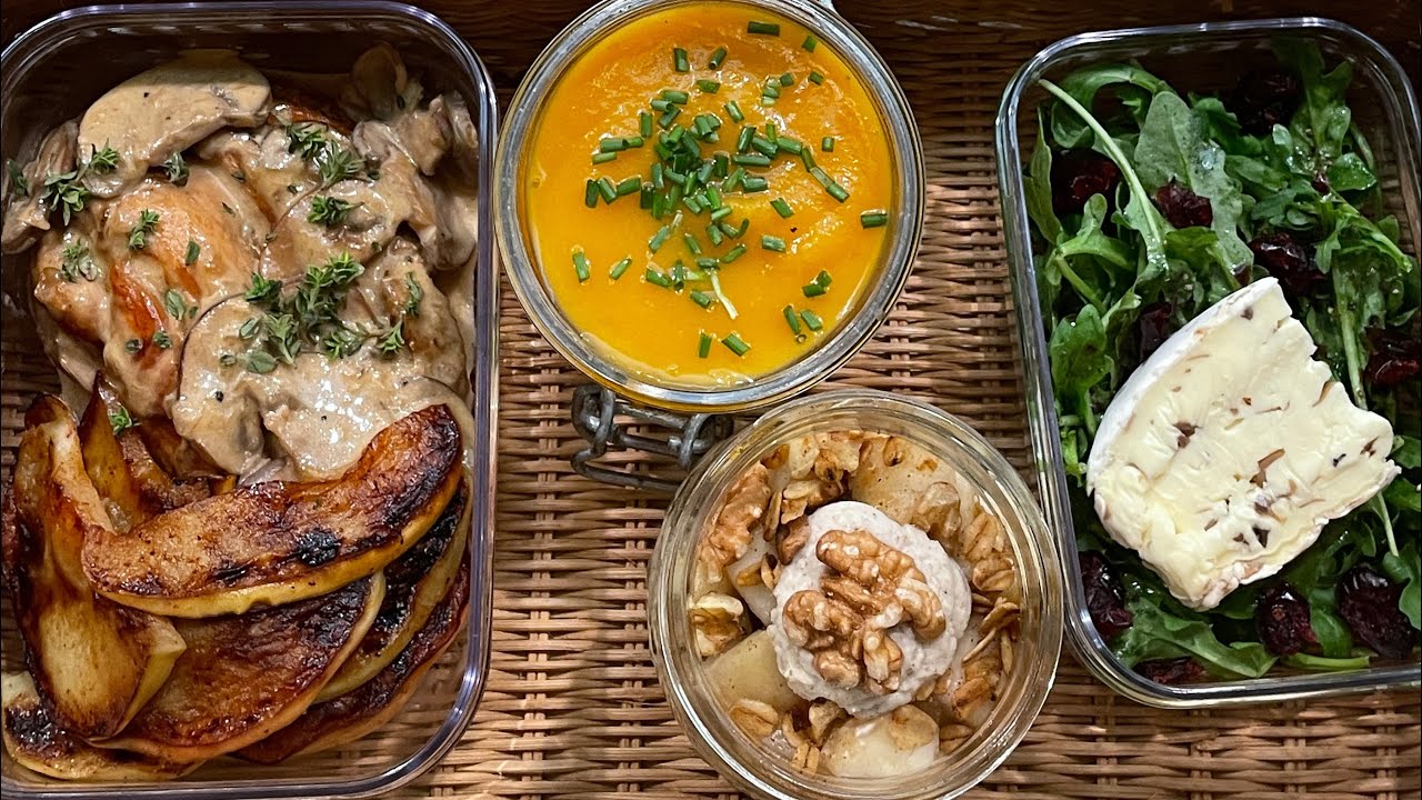 Fall menu! Poulet Vallée d'Auge, butternut soup | FRENCH FOUR COURSE ...